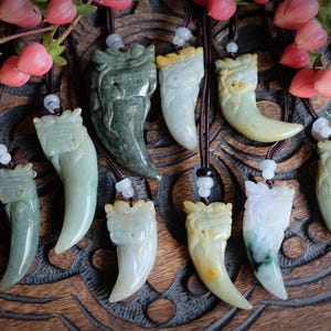 Burmese Jadeite Dragon Tooth Grade A Rare High Quality, Multi-color ...