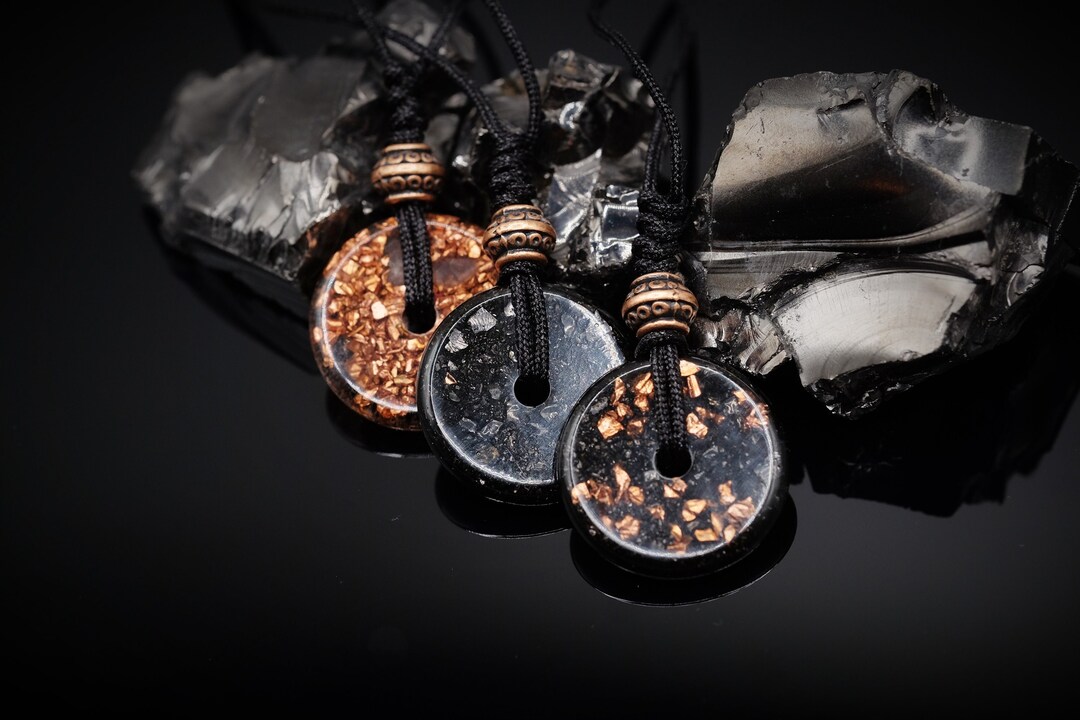 Elite Noble Shungite Copper Resin Pi Donut Handmade Pizeoelectric ...