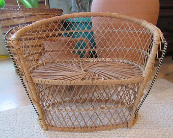 Wicker Doll Bench - Etsy