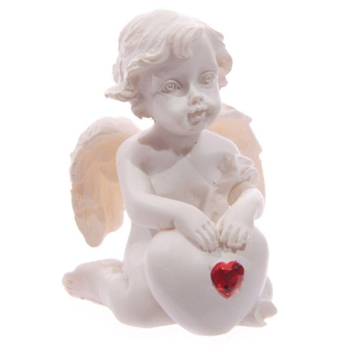 Cherub Gifts/sitting Cherub Holding a Heart/in - Etsy UK