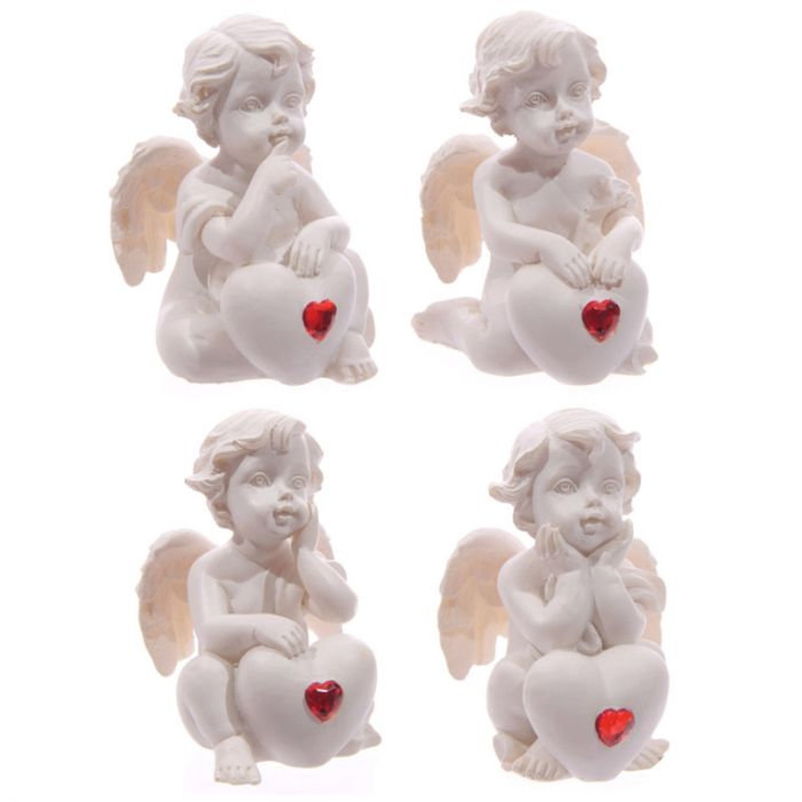 Cherub Gifts/sitting Cherub Holding a Heart/in - Etsy UK