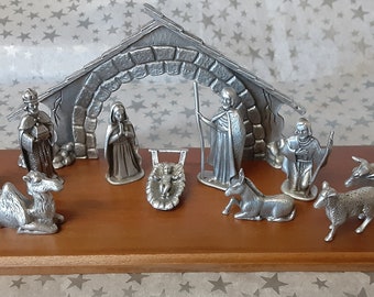 Pewter Nativity Set | Etsy
