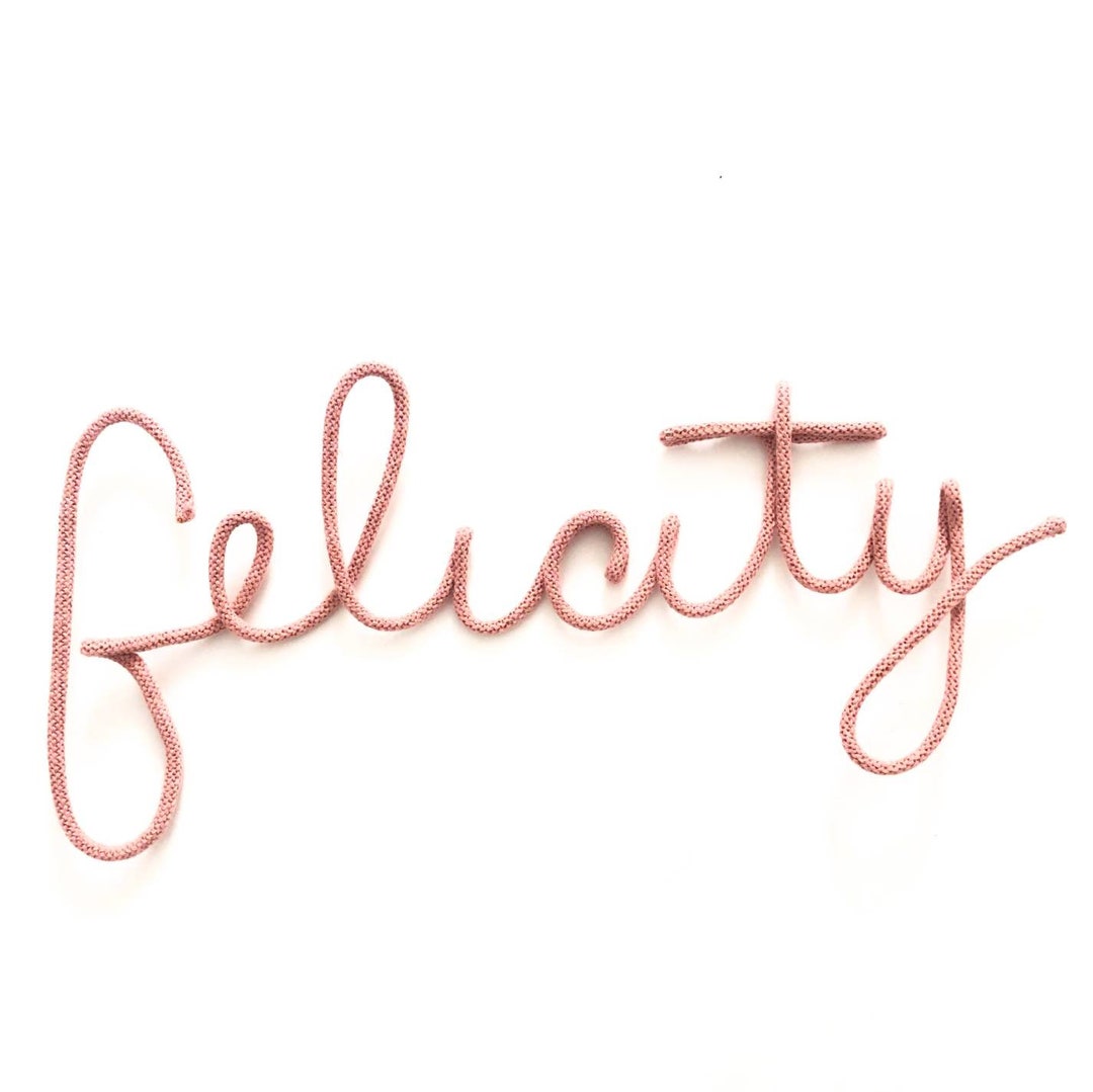 Custom Wire Word in Rope - Etsy