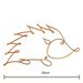 Hedgehog Wire Silhouette Wall Art Sign for Your Home Decor or - Etsy UK