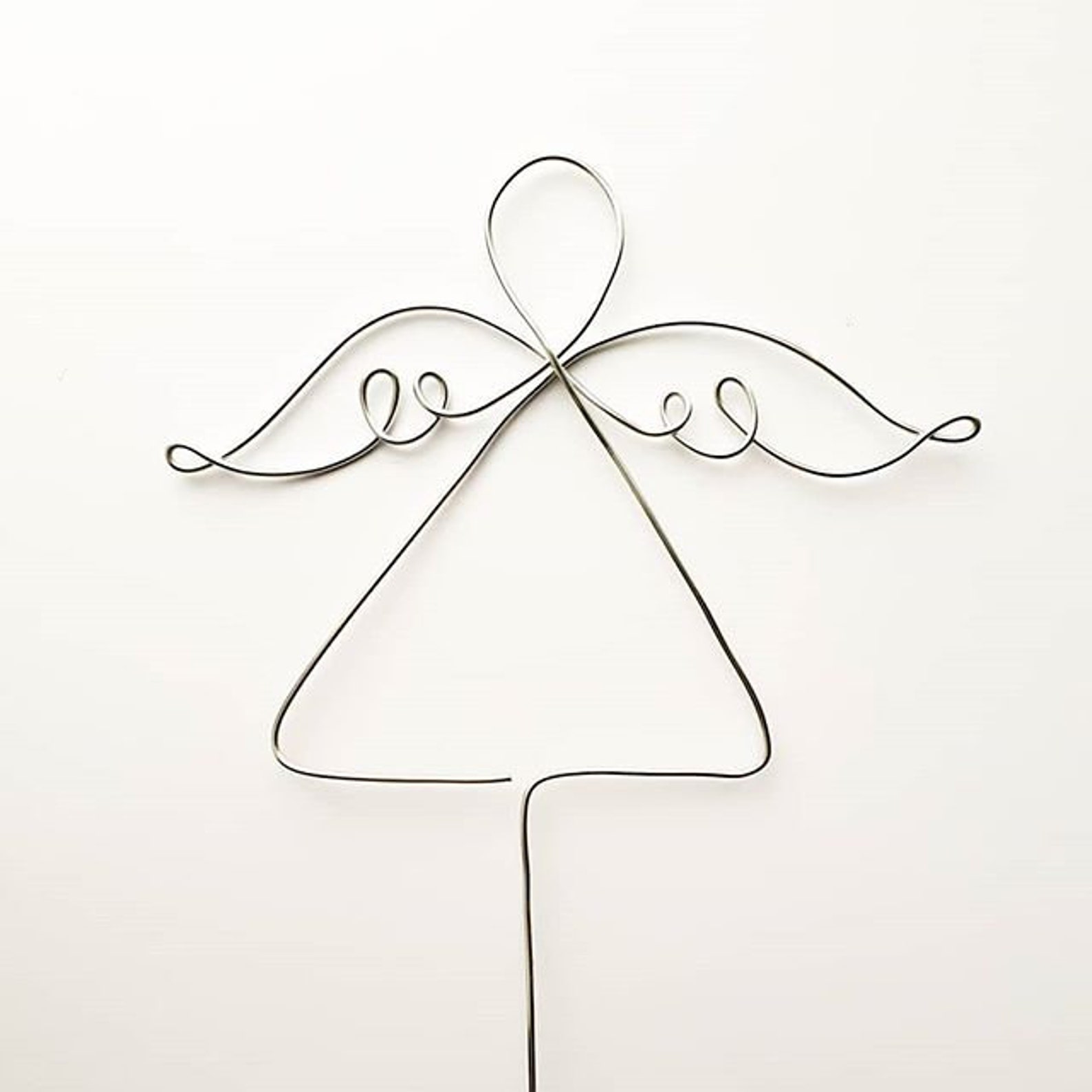 Angel christmas wire decoration option with customised word | Etsy