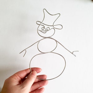 Snowman Christmas Decoration Continuous Line Art - Etsy Canada