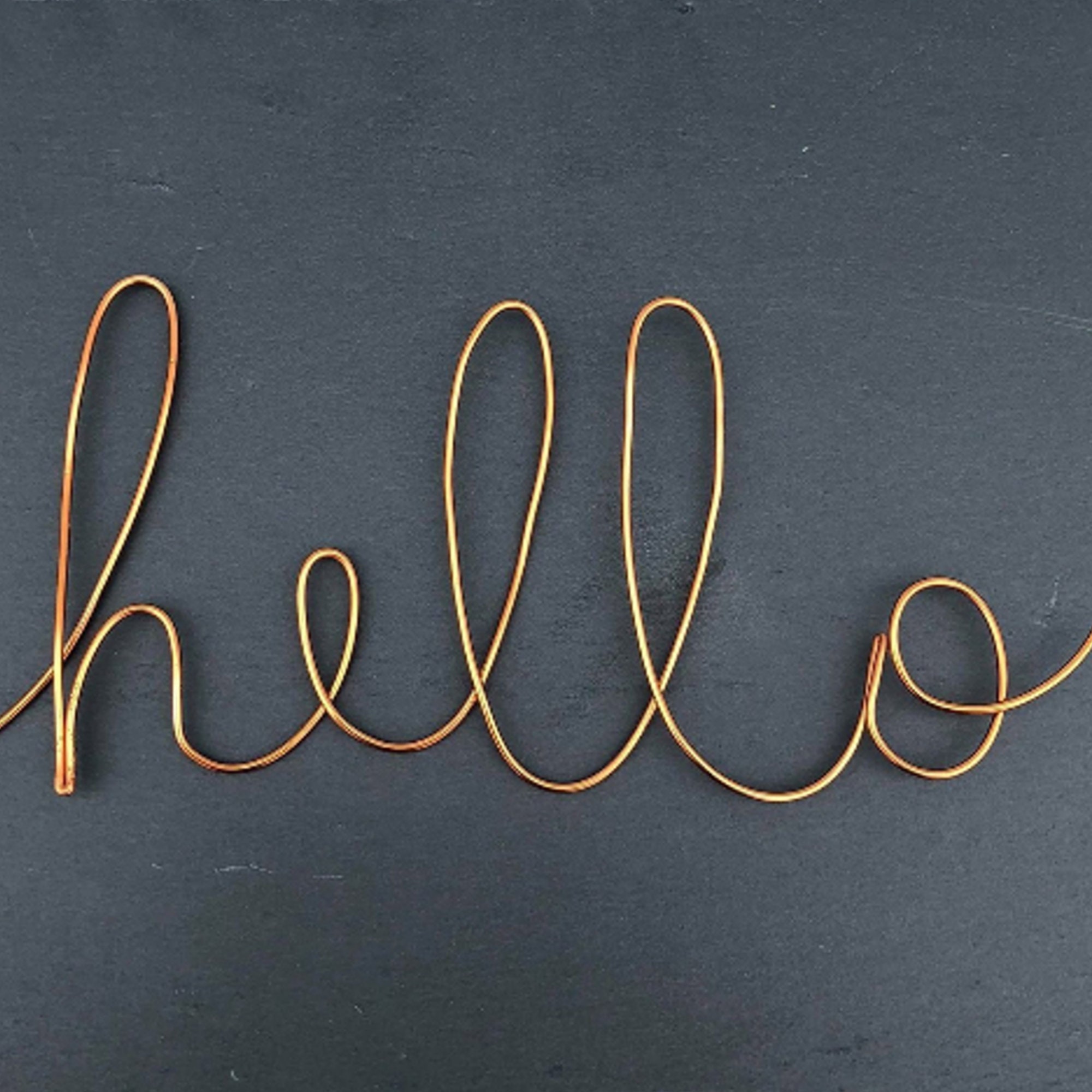 Custom Wire Word Wall Art Sign in Sennen Font Design Your | Etsy