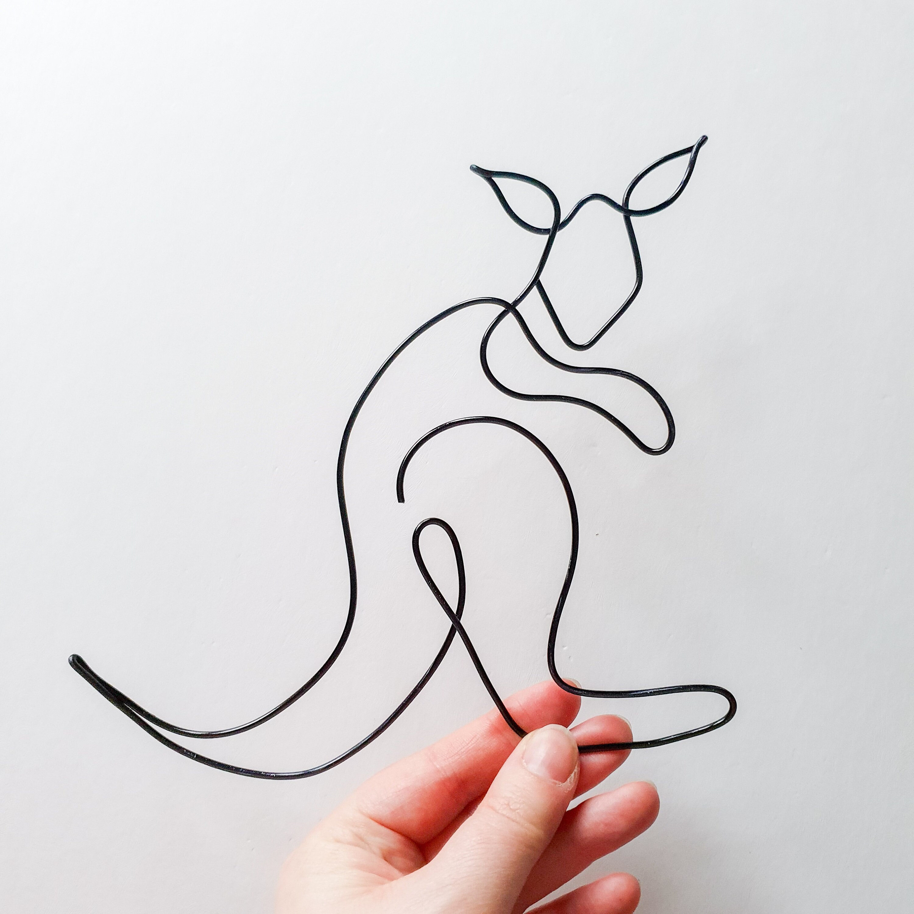 Kangaroo Wire Silhouette Wall Art Sign for Your Home Decor or | Etsy UK