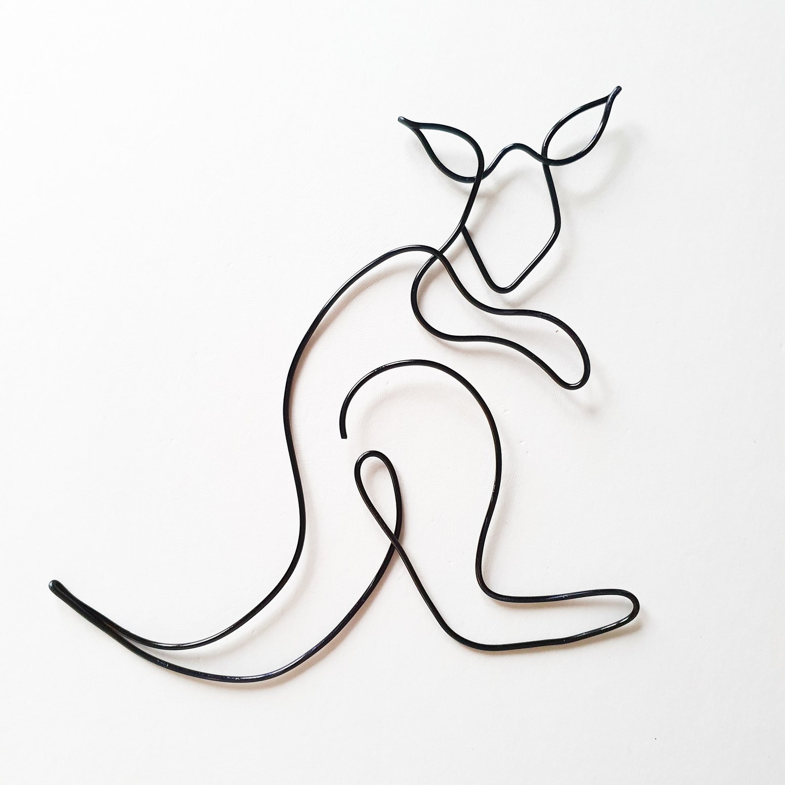 Kangaroo Wire Silhouette Wall Art Sign for Your Home Decor or | Etsy UK