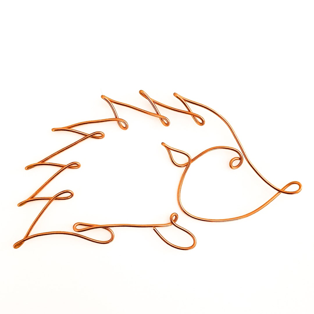 Hedgehog Wire Silhouette Wall Art Sign for Your Home Decor or - Etsy UK