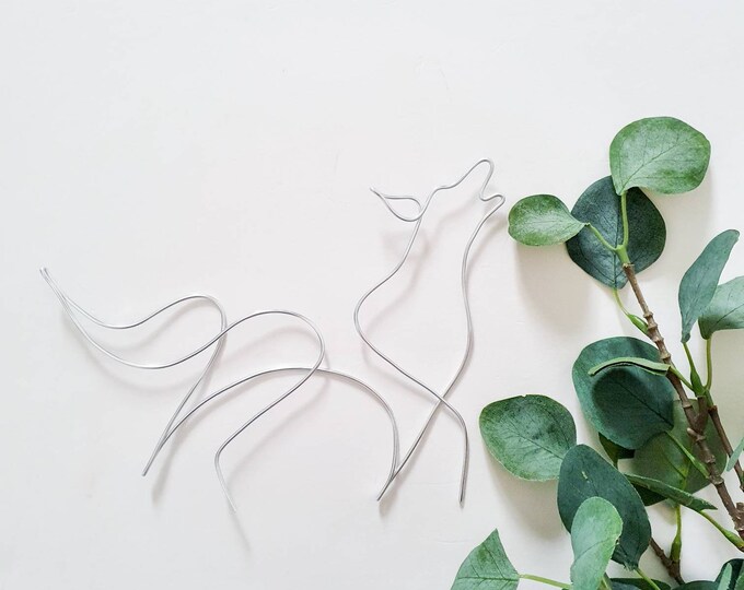 Wire Wolf Wire Silhouette Wall Art - Etsy