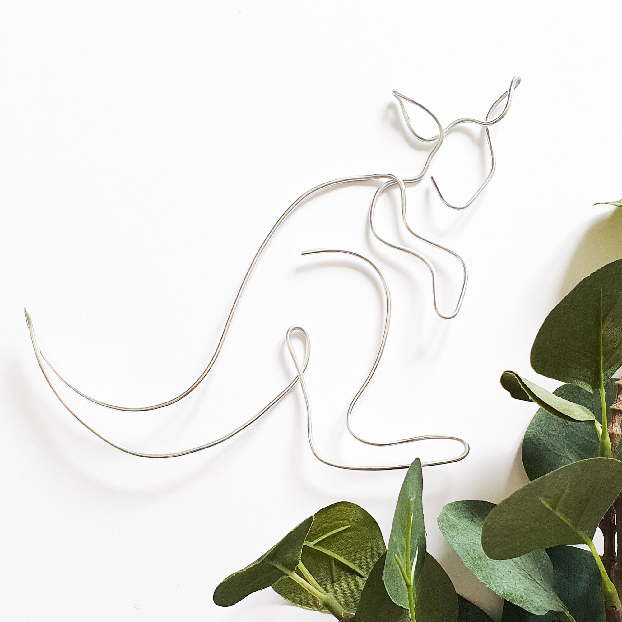 Kangaroo Wire Silhouette Wall Art Sign for Your Home Decor or | Etsy UK