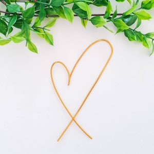 Heart Shaped Asymmetrical Wire Wall Art Home Decoration - Etsy