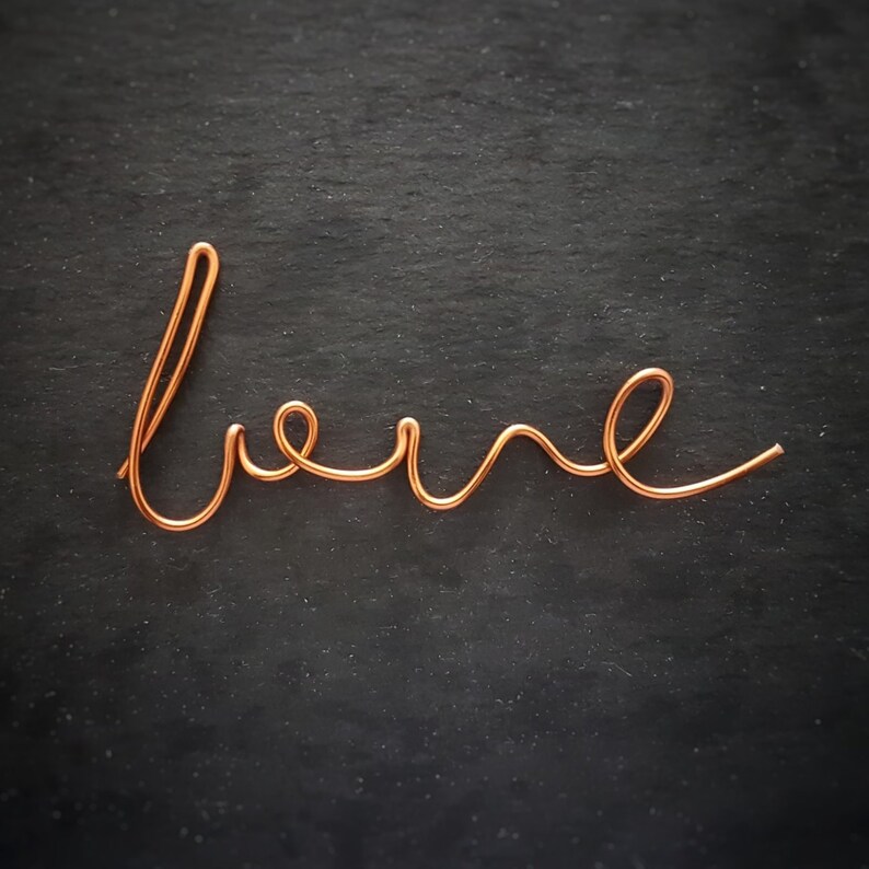 Love Wire Word Wall Art Sign for Your Home Decor in a | Etsy
