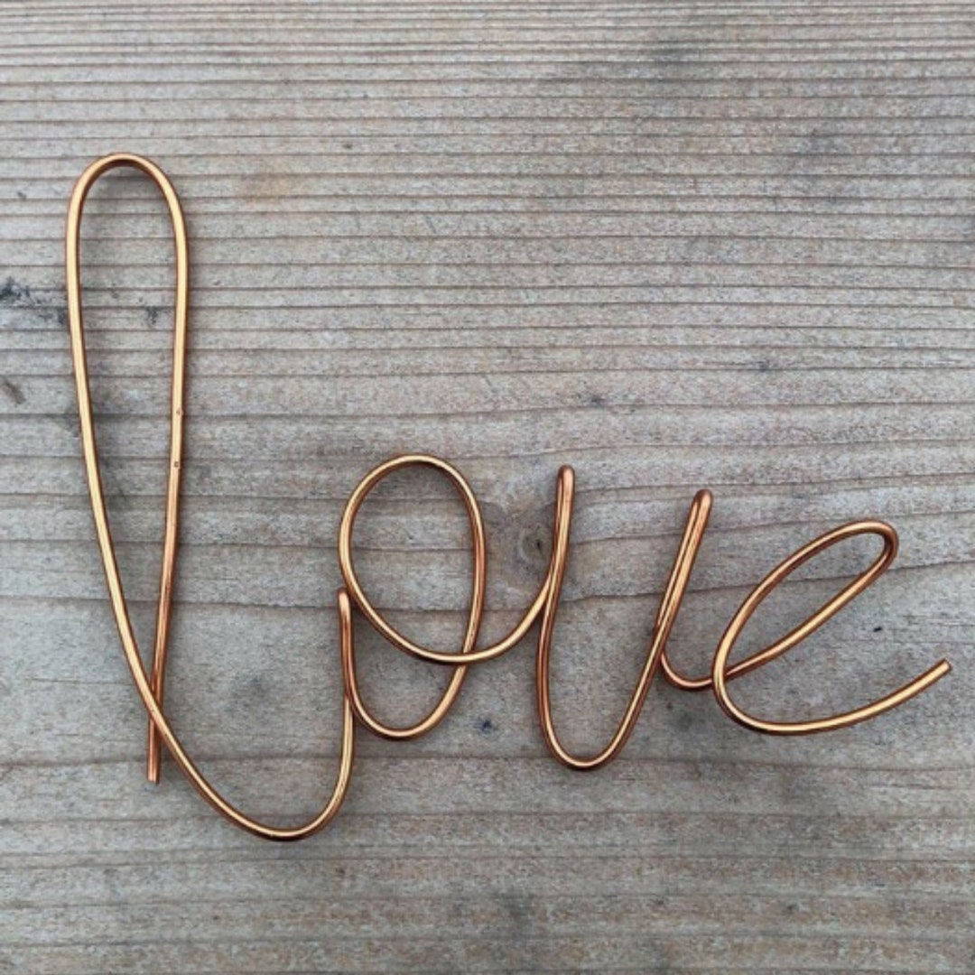 Love Wire Word, Wall Art Sign for Your Home Decor in a Bedroom, Nursery ...