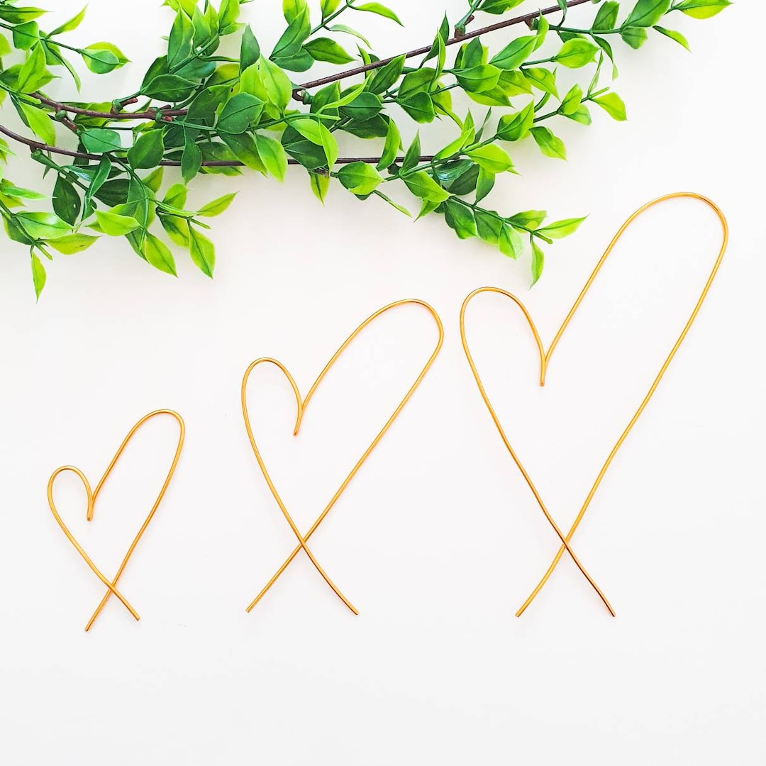 Heart Shaped Asymmetrical Wire Wall Art Home Decoration - Etsy