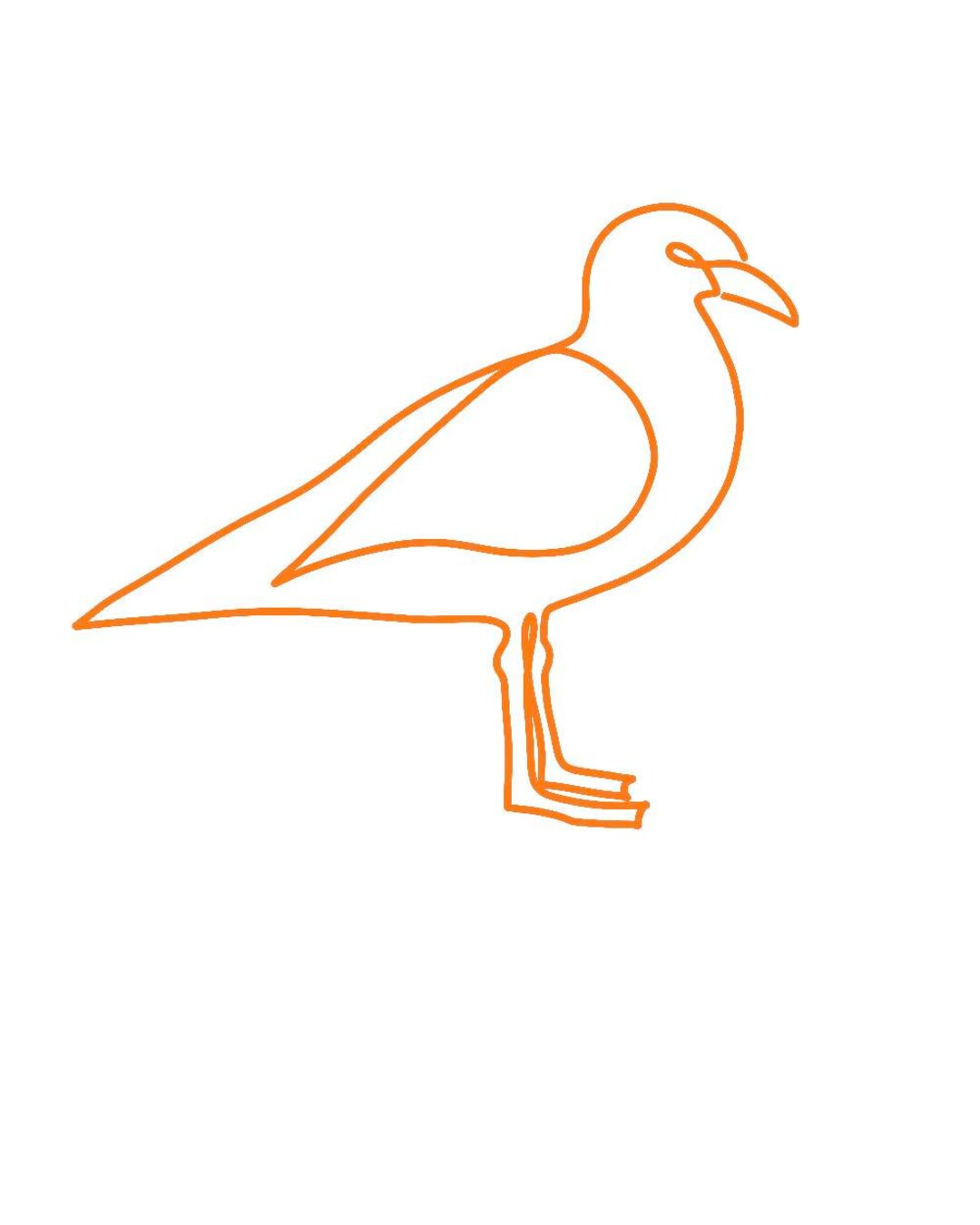 Seagull Wire Art Silhouette Using a Single Continuous Line - Etsy