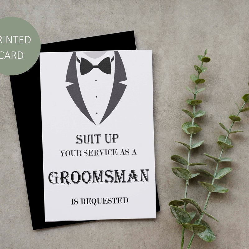 Groomsman Cards - Etsy