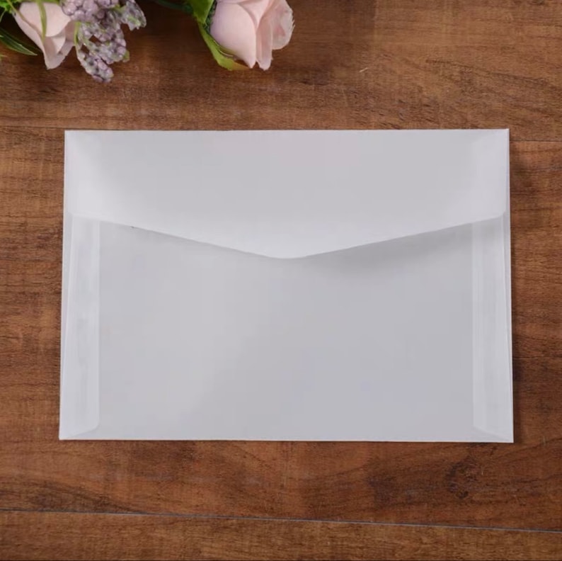 Vellum Envelope Clear Envelope Translucent Envelope | Etsy