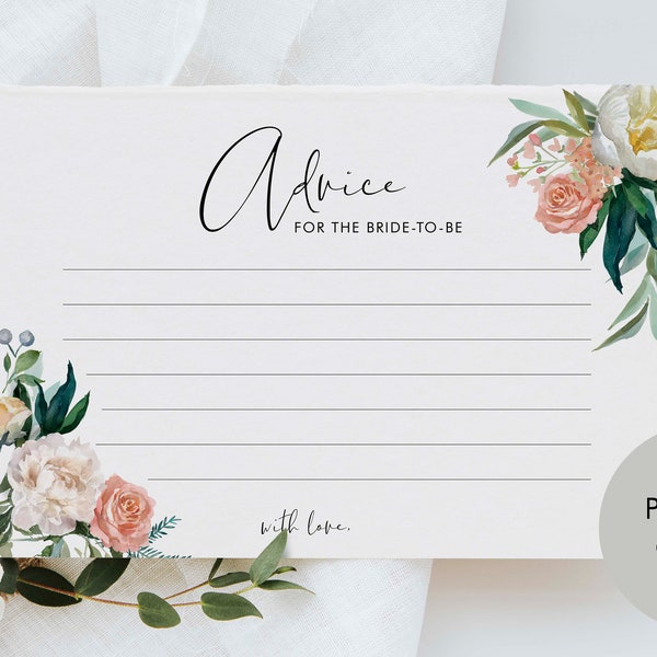 Wedding Advice Cards - Etsy UK