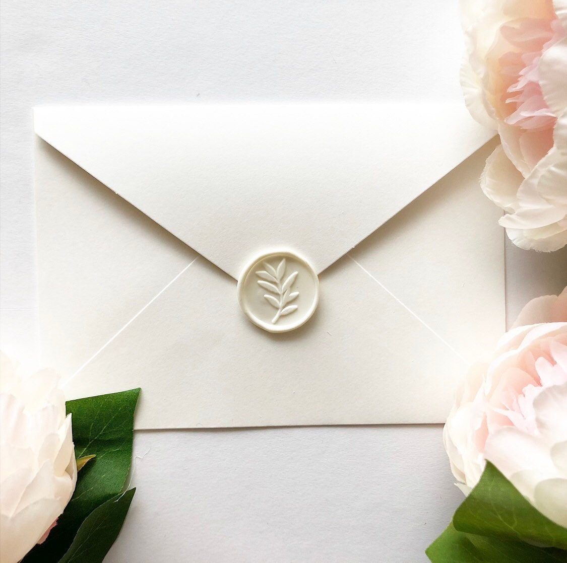 Self Adhesive White Foliage Wax Seals Envelope Seals Wedding | Etsy Australia