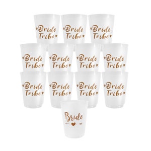 12x Team Bride Plastic Cups, Hen Party Bridal Shower Party Party ...