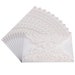 10 X Wedding Invitation DIY Folded Lace Wrap, Invitation Lace Cover ...