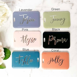 PERSONALISED Card Holder With Strap, Card Wallet, Key Chain, Luggage ...