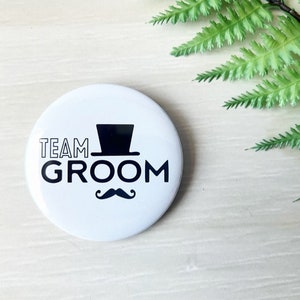 Team Groom Groomsman Badge | Groom Badge | Party Pin Buttons | Buck ...
