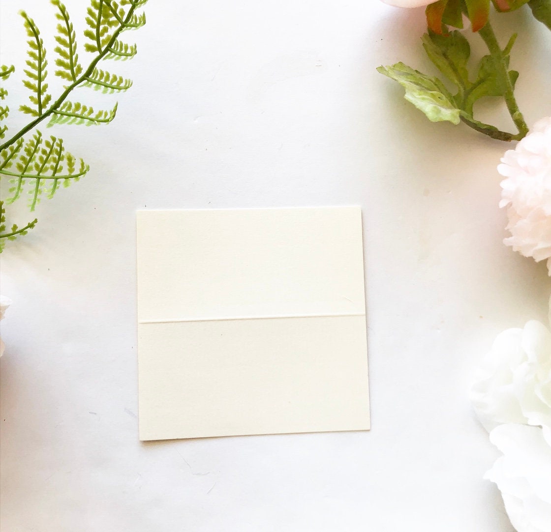 Blank Name Place Card DIY Card DIY Place Card Folded Place - Etsy