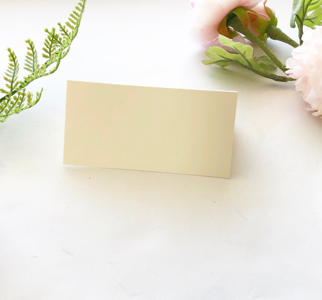 Blank Name Place Card DIY Card DIY Place Card Folded Place - Etsy