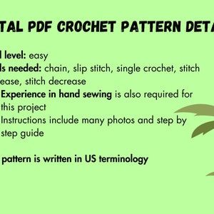 Palm Tree DIY Crochet PATTERN (digital Download) - Etsy