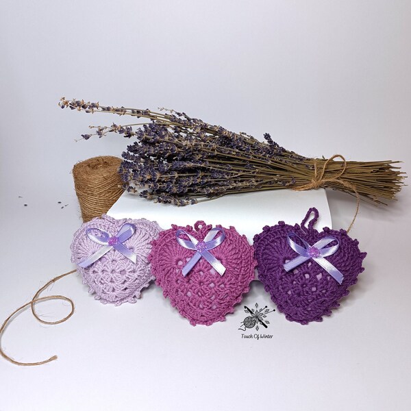 Crochet Heart Sachet - Etsy