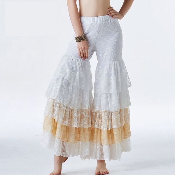 Womens Ruffle Pants - Etsy