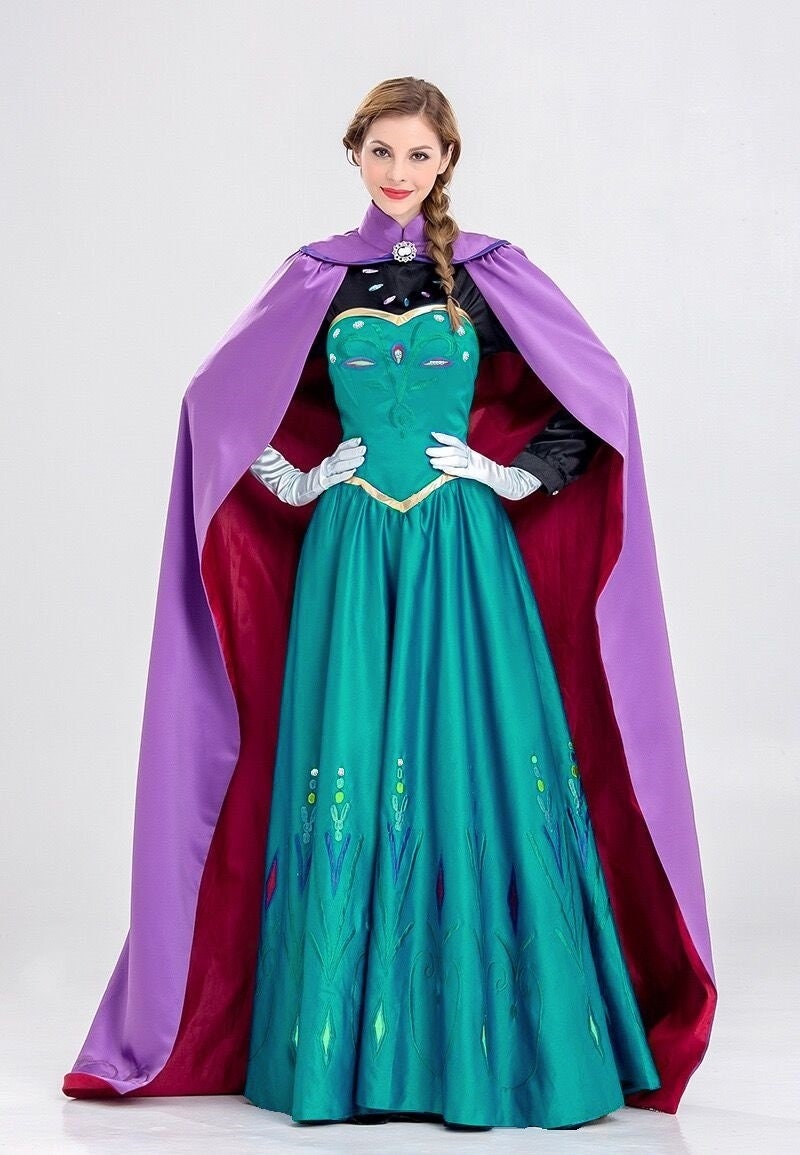 Anna Frozen Green Cloak