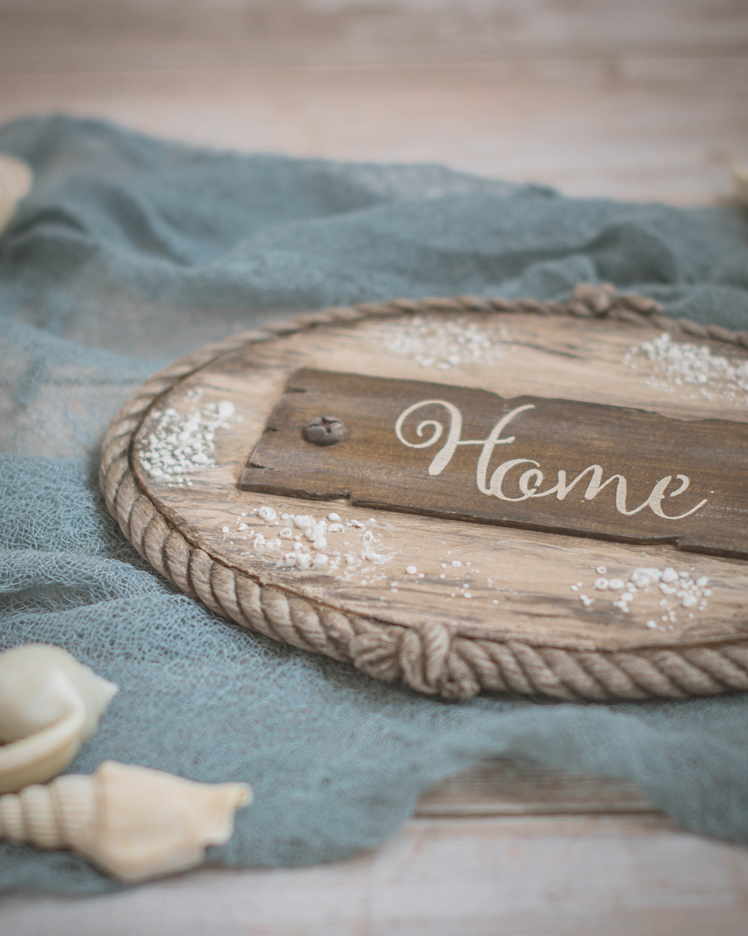 Wooden Home Sign in Rustic Maritime Style 3D Wall Plaque in - Etsy