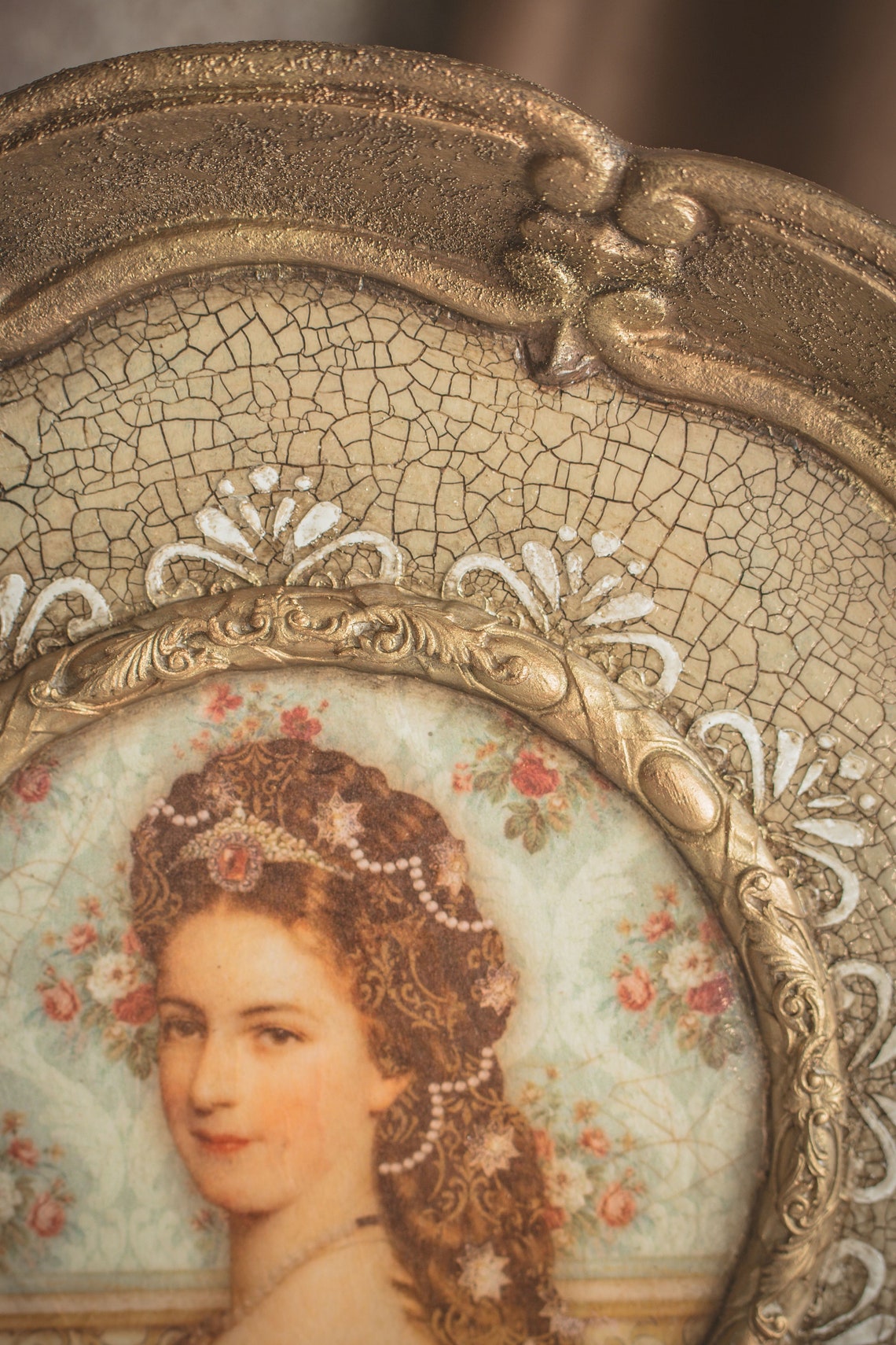 Rococo Style Golden Decorative Wall Hanging Plate Baroque - Etsy