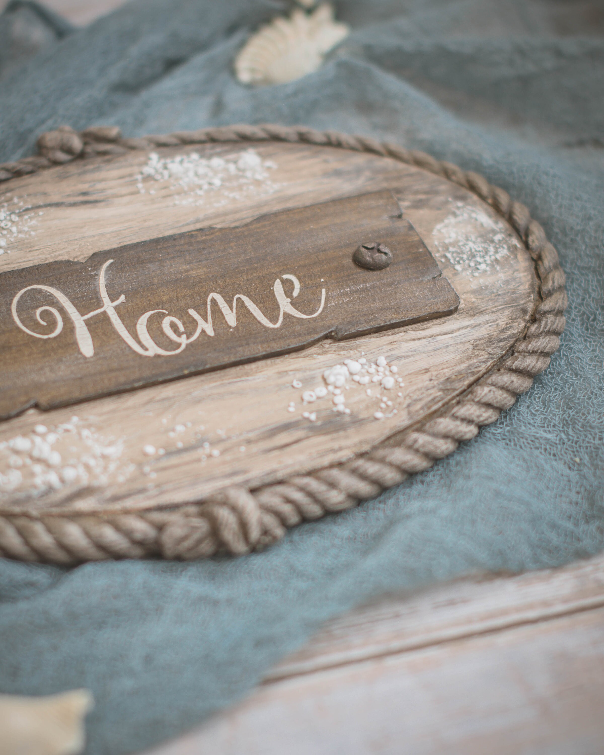 Wooden Home Sign in Rustic Maritime Style 3D Wall Plaque in - Etsy
