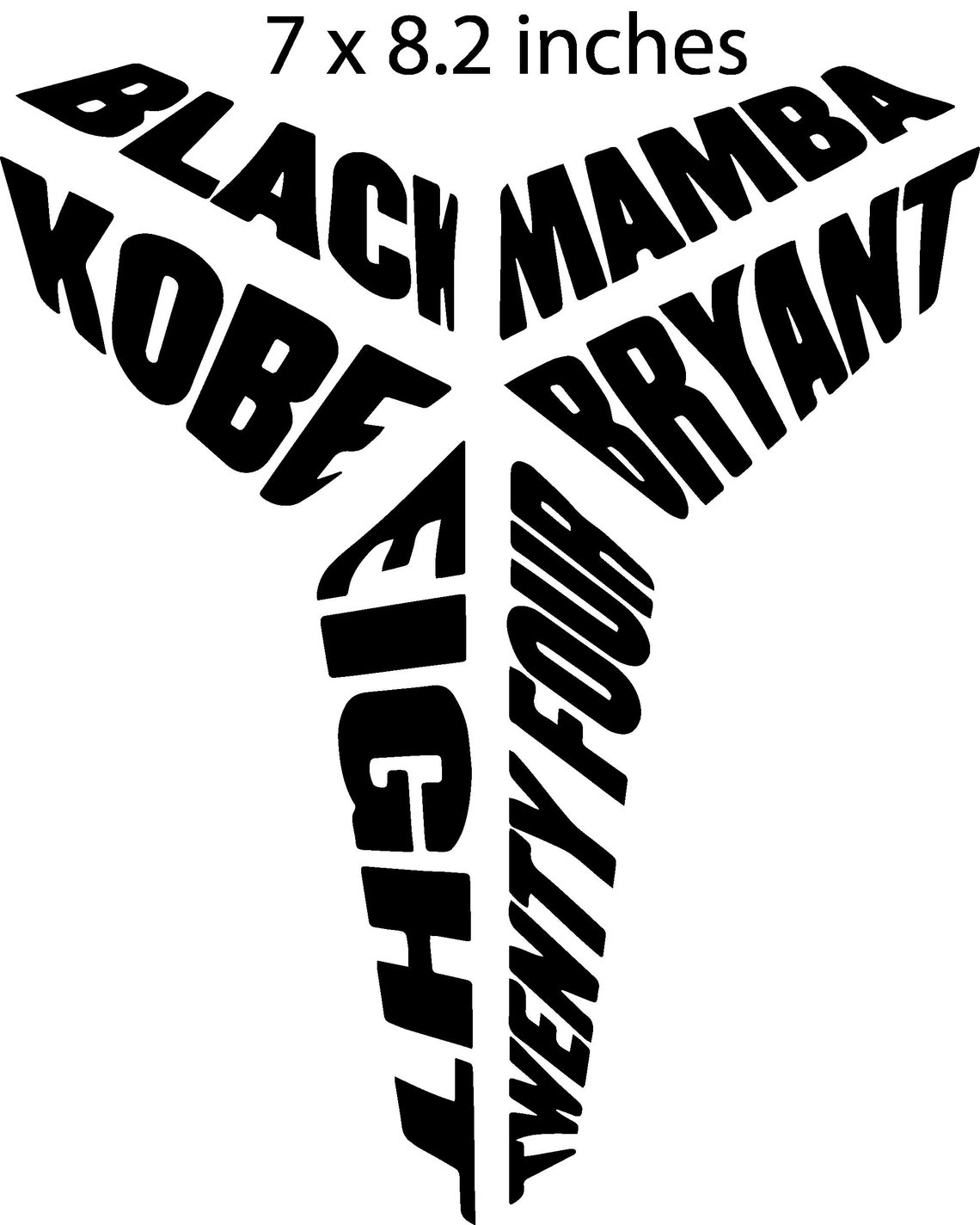 Kobe Bryant Logo Vinyl Decal Stickers Anime Decals Windows | Etsy
