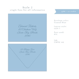 Euro Flap Envelope With Liner, Digital Addressing, Watercolor Striped ...
