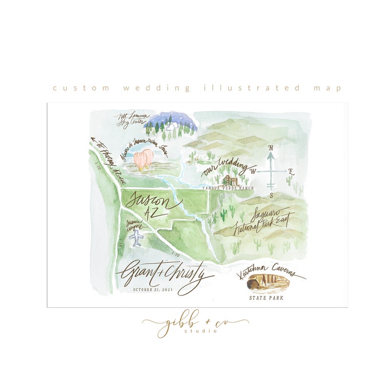 Custom Illustrated Map Site Map Wedding Venue Wedding Map - Etsy