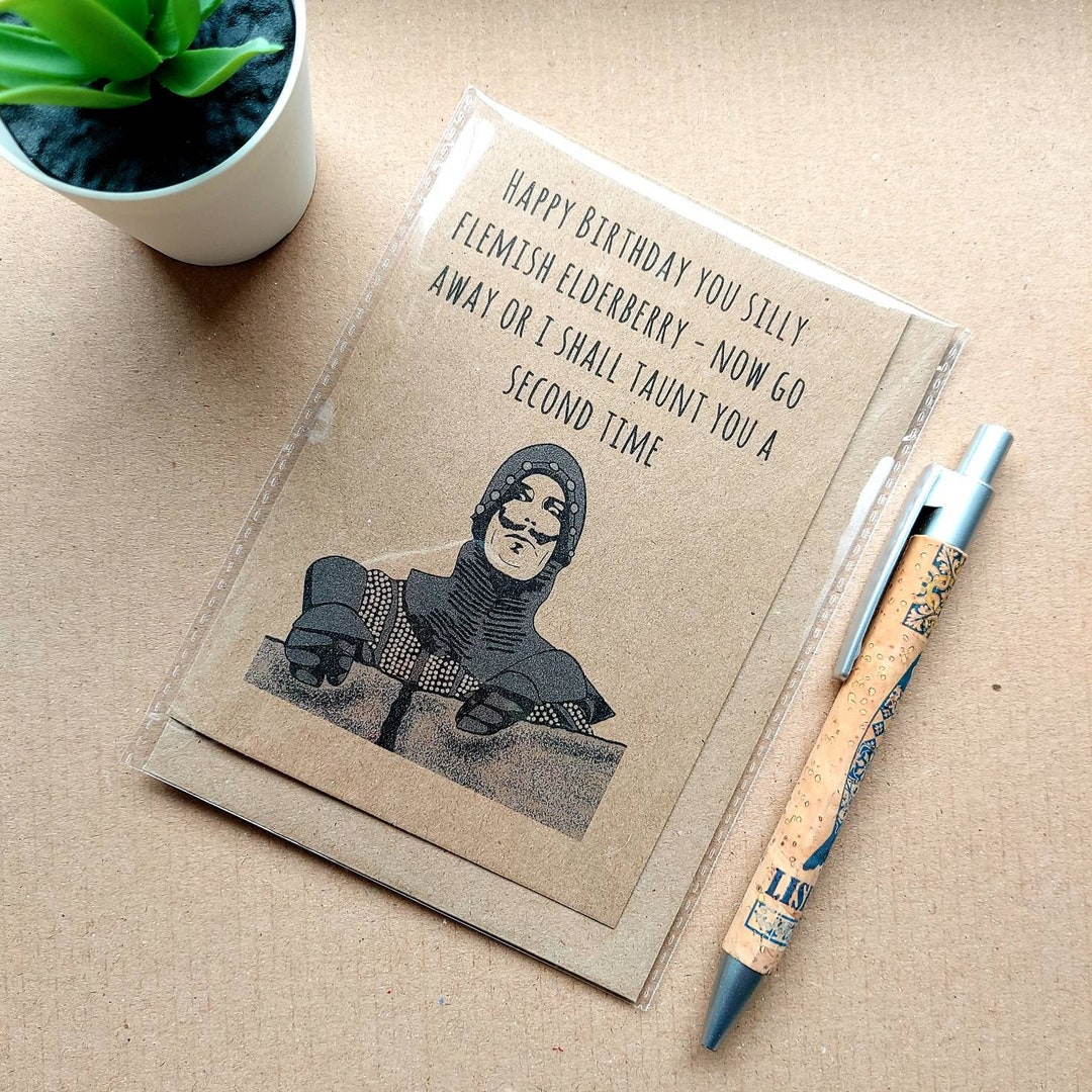 Monty Python Birthday Card the Holy Grail Funny Card - Etsy Canada