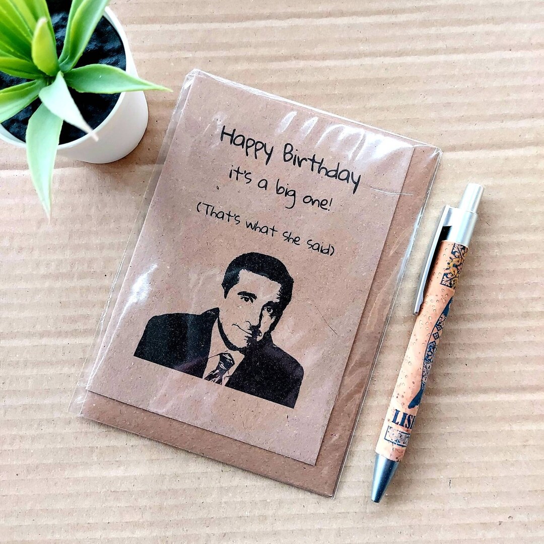Funny the Office Birthday Card That's What She Said - Etsy