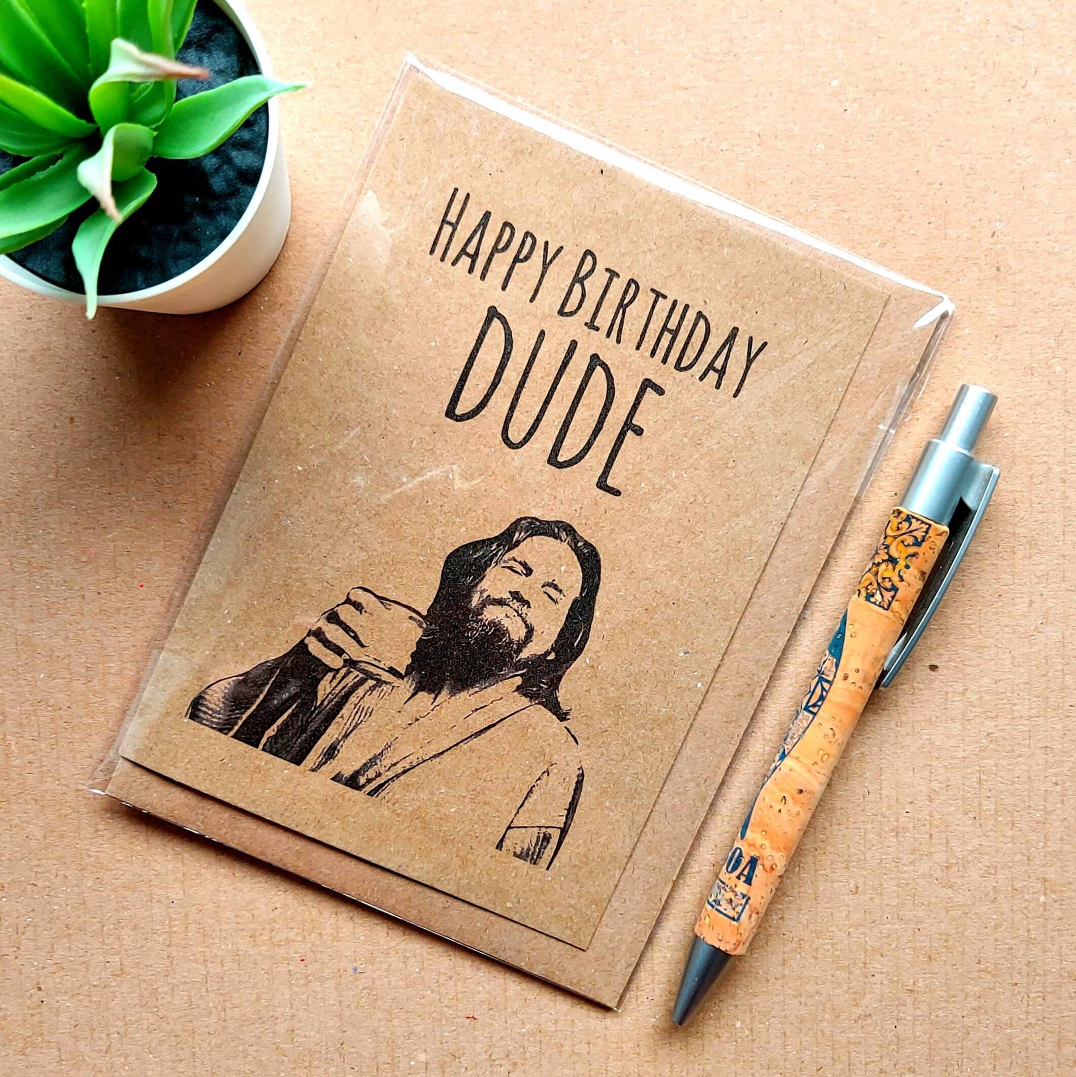 Funny Big Lebowski Birthday Card - Etsy Canada