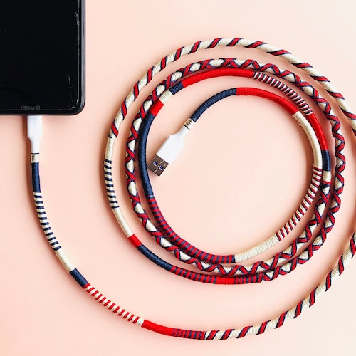 Fuzzy Charger Cable / Faux Fur Wrapped Lightning Cable / - Etsy