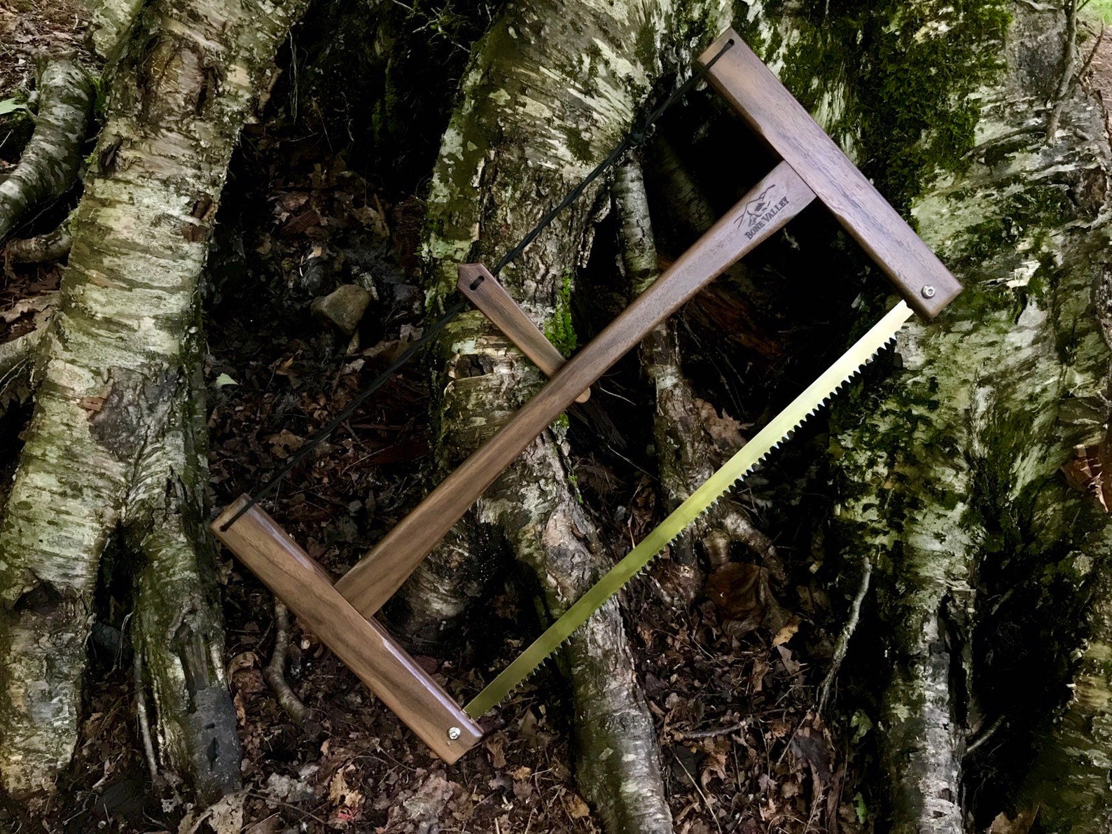 21" Black Walnut Folding Wood Buck Saw With Storage Bag - Bahco Blade ...