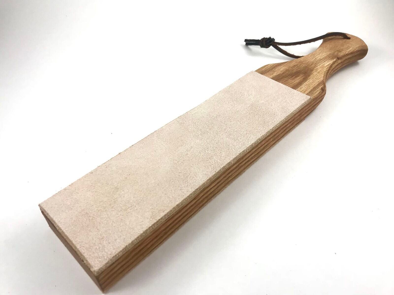 Large 14 Double Sided Oak Leather Strop Sharpening Block With | Etsy