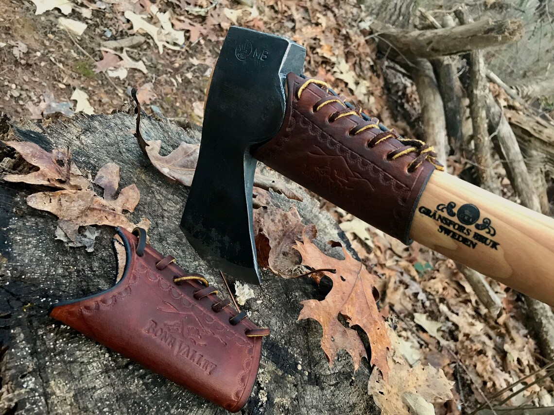 420-overstrike Guard With Leather Lacing for the Gränsfors - Etsy