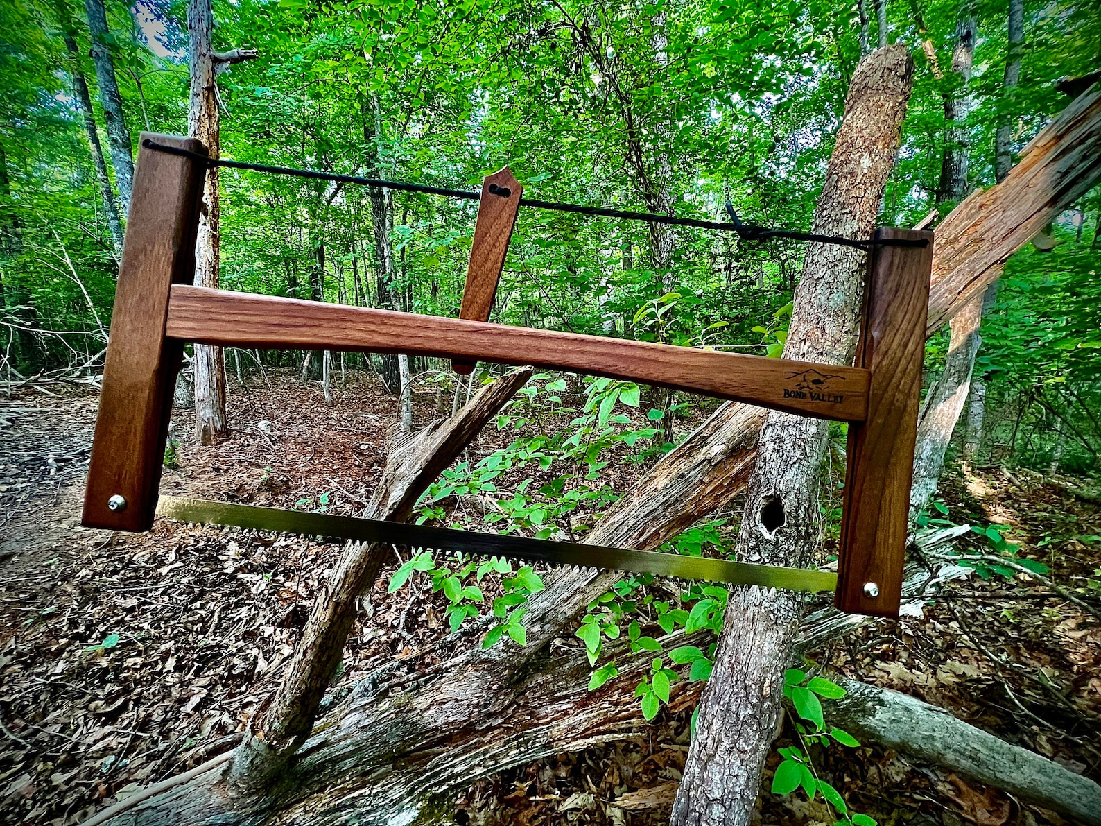 21" Black Walnut Folding Wood Buck Saw With Storage Bag - Bahco Blade ...