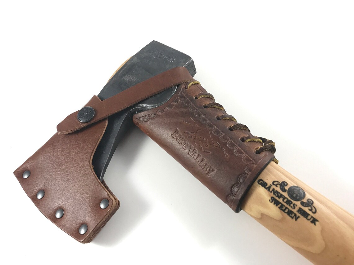 420-overstrike Guard With Leather Lacing for the Gränsfors - Etsy